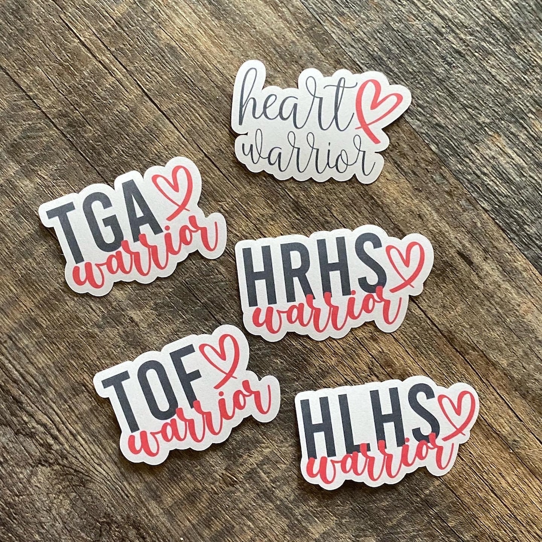 CHD Warrior Stickers | CHD Awareness | Stickers | Hydroflask Sticker ...