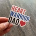 Heart Warrior Era Sticker CHD Awareness Stickers Water Bottle Sticker ...