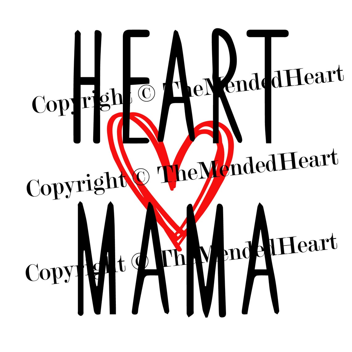Vinyl Heart Mom Sticker Heart Mom Decal Heart Mom Heart Sticker Mothers ...