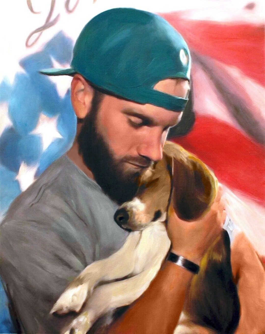 Army Retirement Painting From Photo, Custom Military Portrait Oil ...