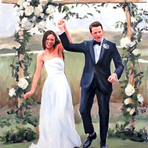 Personalized Art Commission, Wedding Portrait Painting From Photo ...