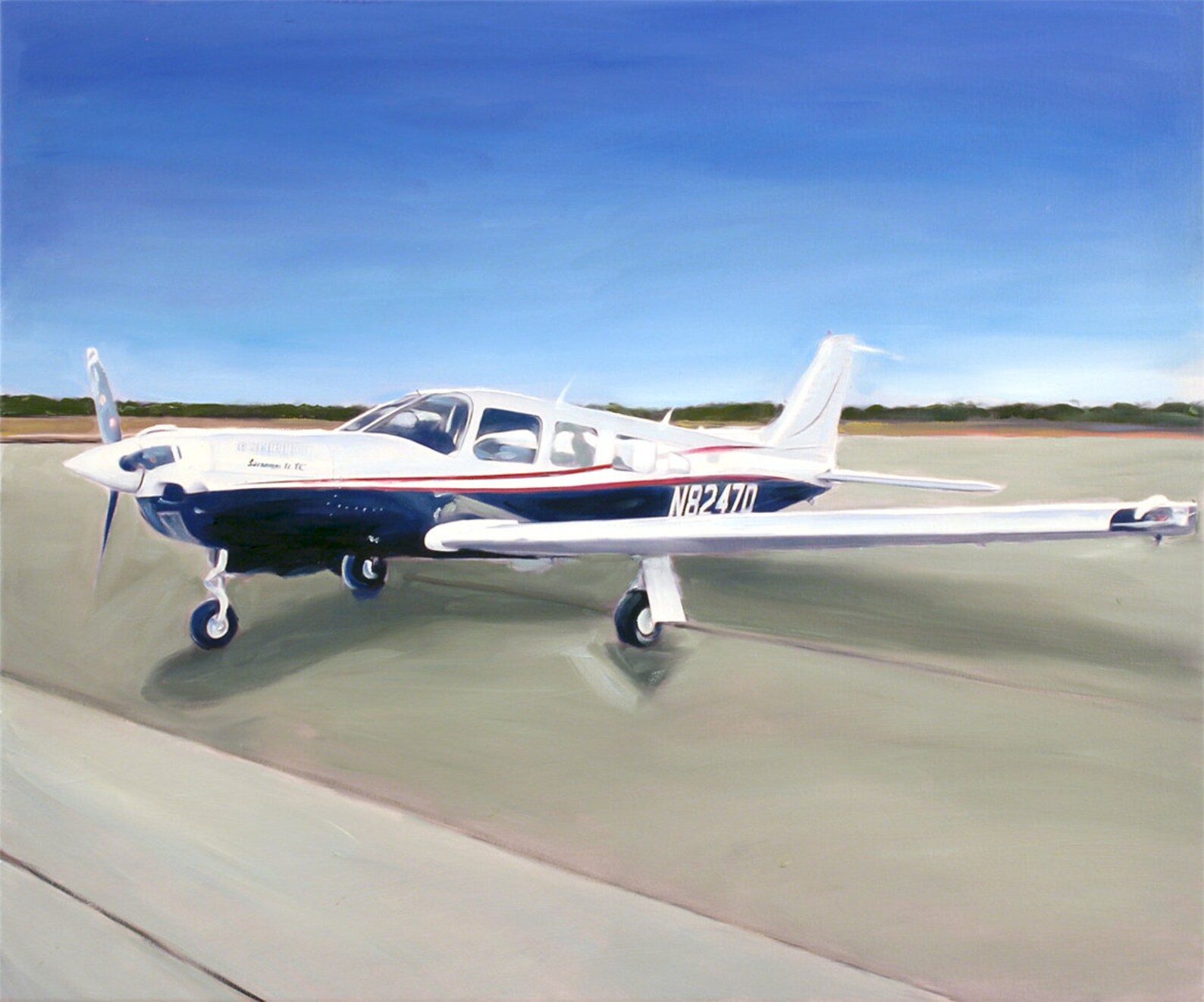 Custom Plane Painting, Unique Aviation Gifts, Airplane Oil Painting on ...