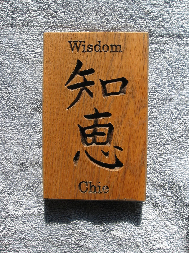 Wisdom Japanese Calligraphy Wall Art - Etsy