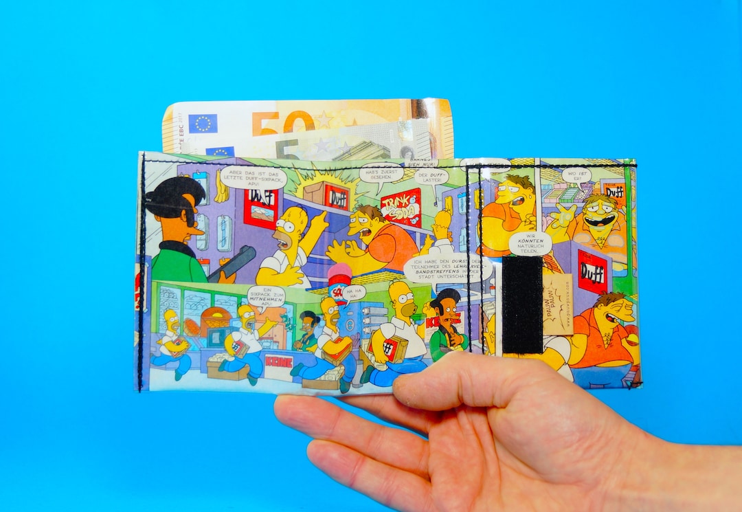 SIMPSONS & BART SIMPSON Wallet Comic Upcycling On-off - Etsy