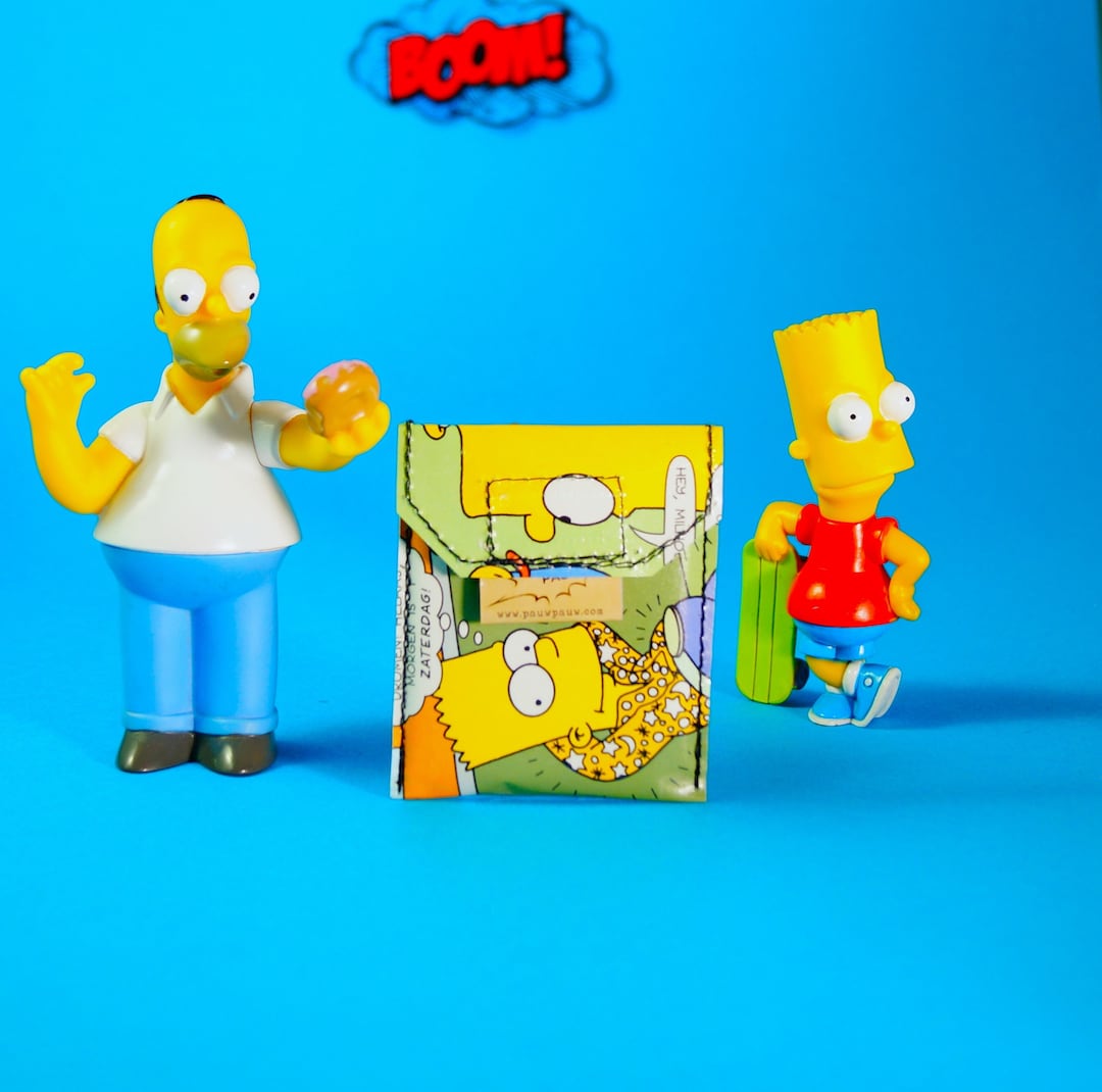 SIMPSONS Party Wallet Comic Upcycling One of a Kind - Etsy