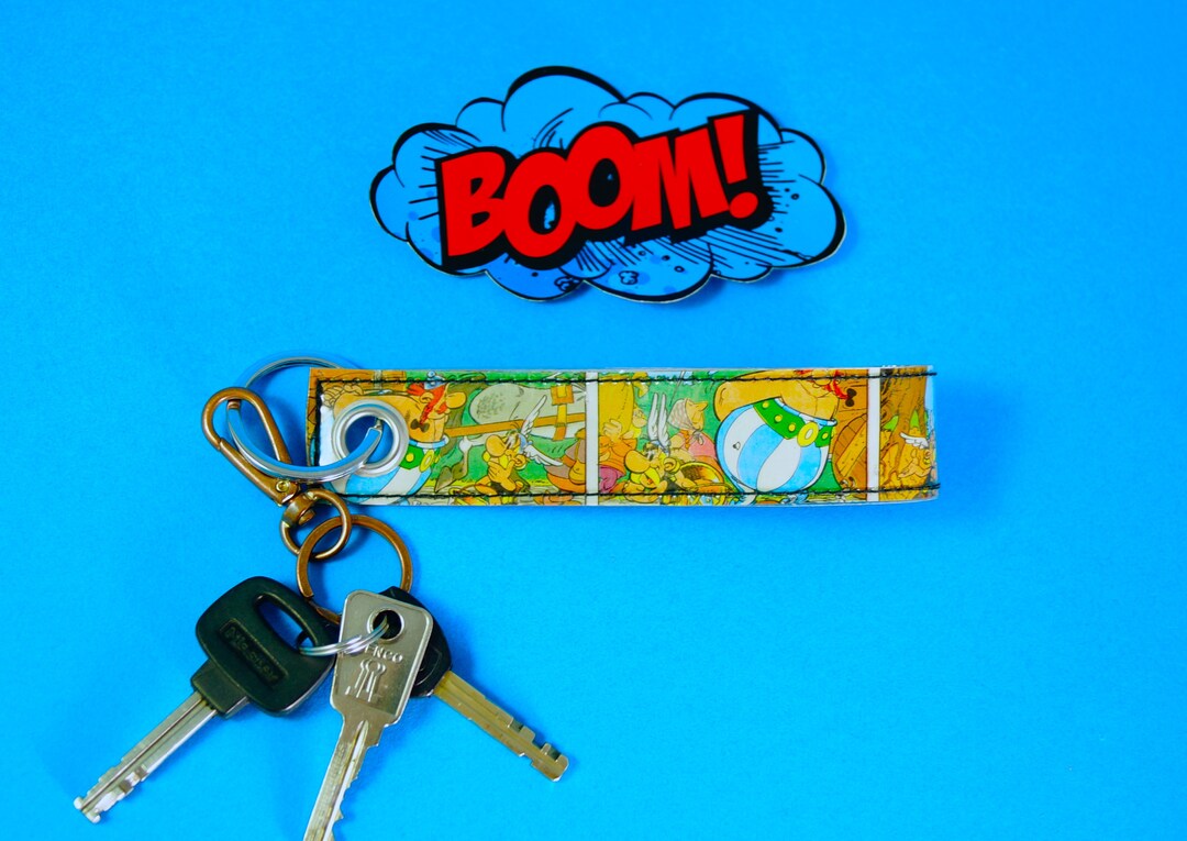 ASTERIX & OBELIX Keychain Comic Upcycling Unique Piece - Etsy