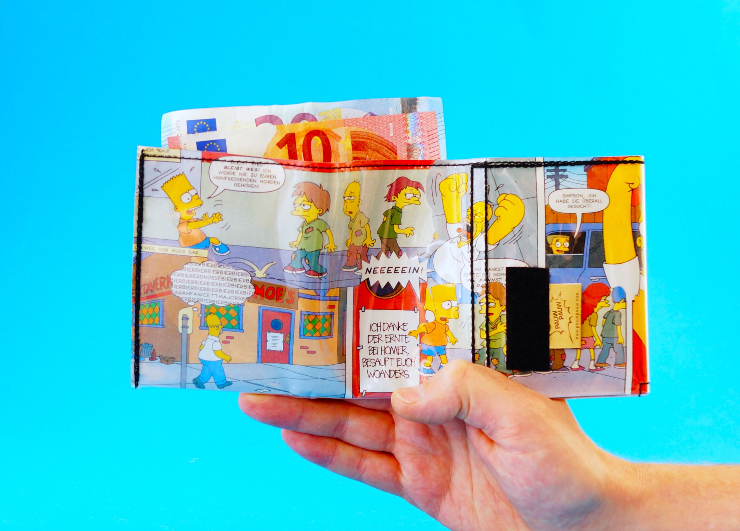 SIMPSONS & BART SIMPSON Wallet Comic Upcycling On-off - Etsy