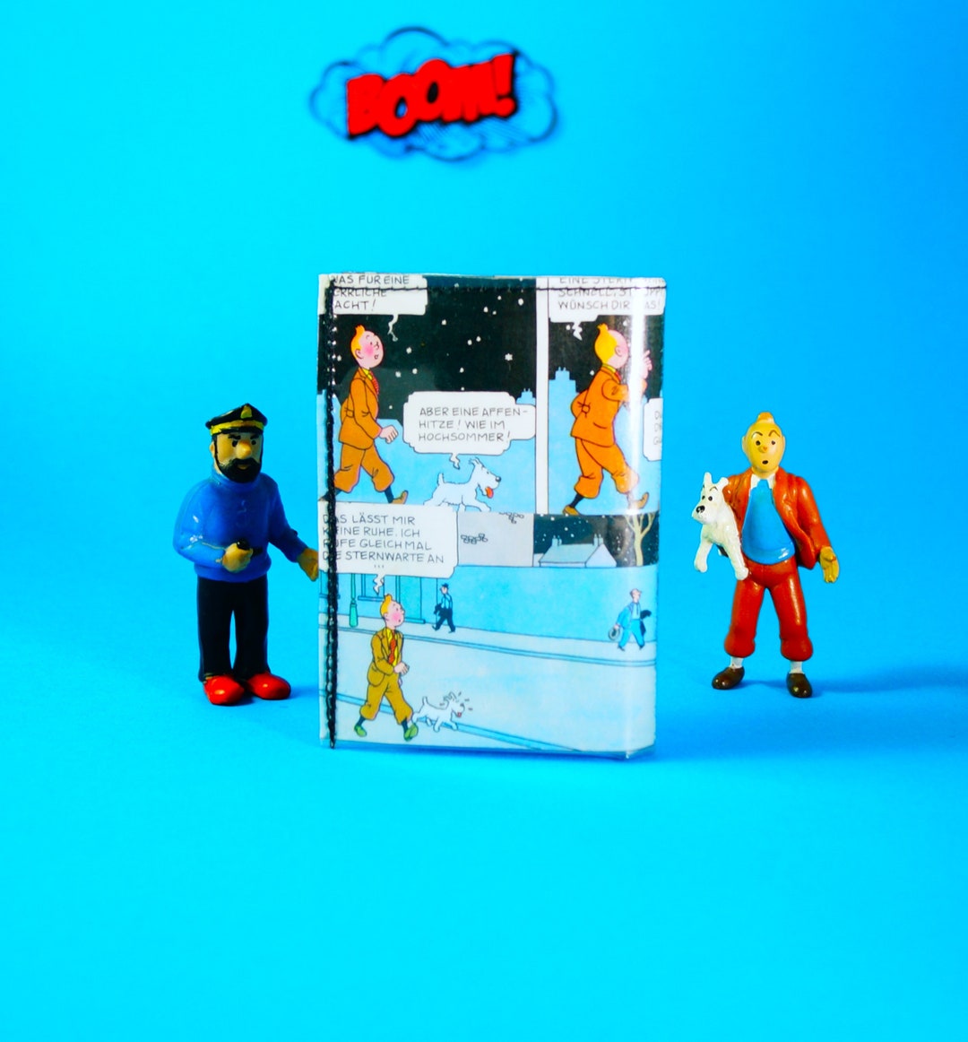 TINTIN Comic Wallet Upcycling One-off - Etsy