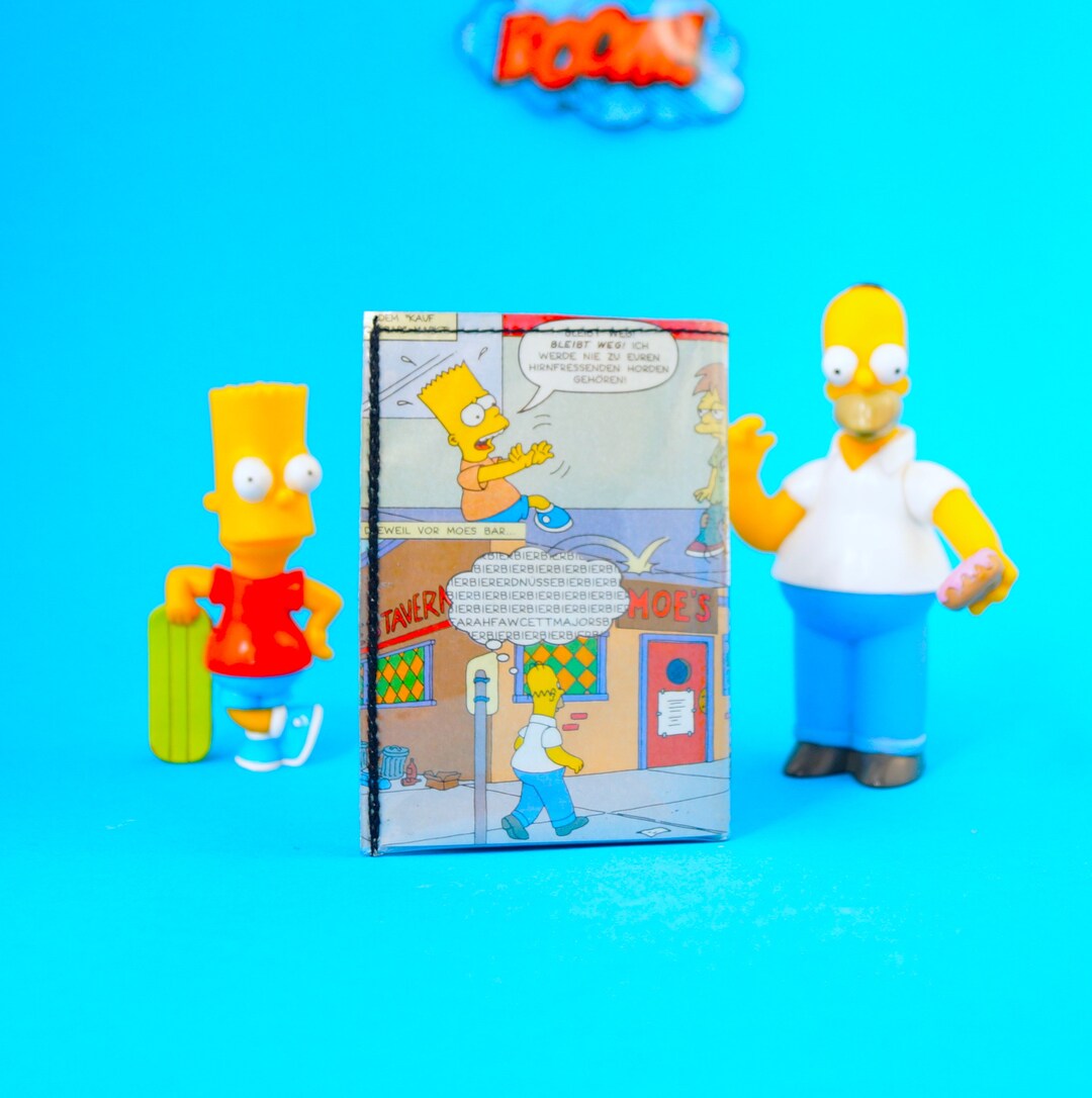 SIMPSONS & BART SIMPSON Wallet Comic Upcycling On-off - Etsy