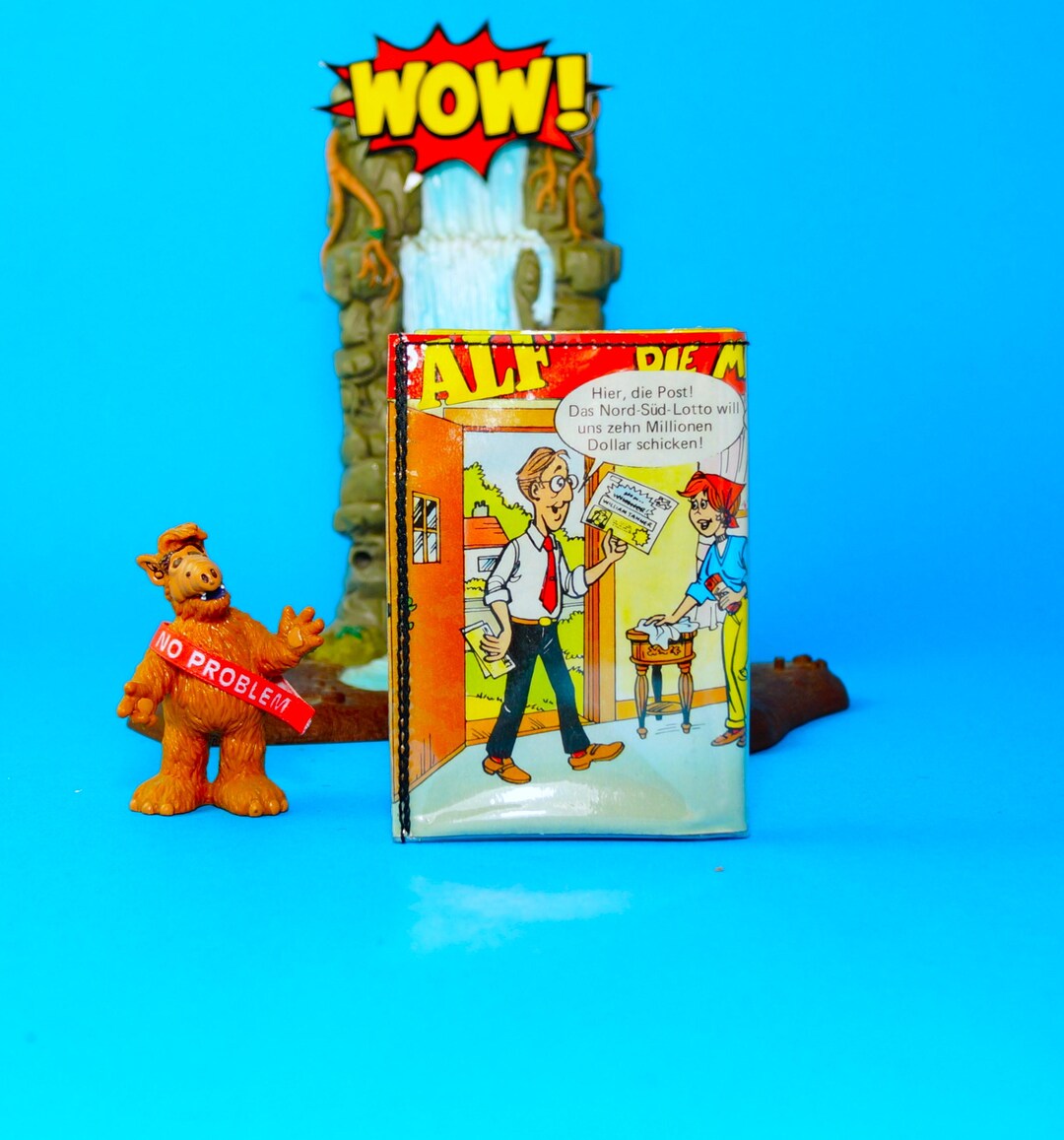 ALF Wallet 90's Comic Upcycling Unique Piece - Etsy
