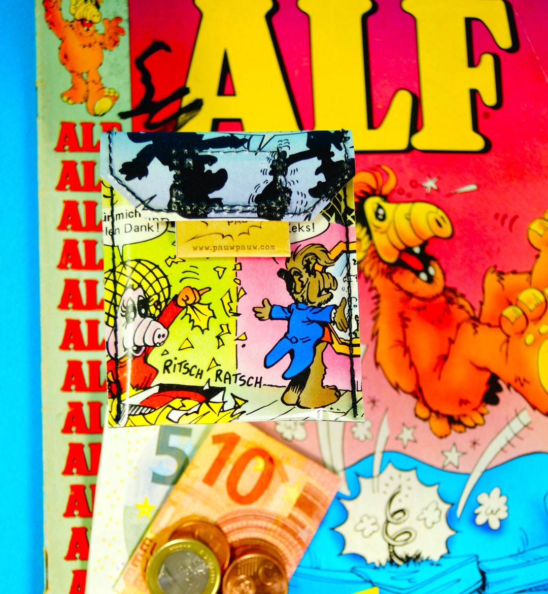 ALF Party Wallet Comic Upcycling One of a Kind - Etsy