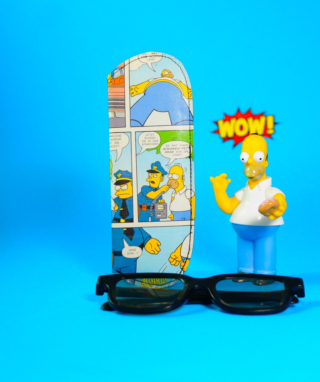 SIMPSONS & Bart Simpson Glasses Case Comic Upcycling Unique Piece - Etsy