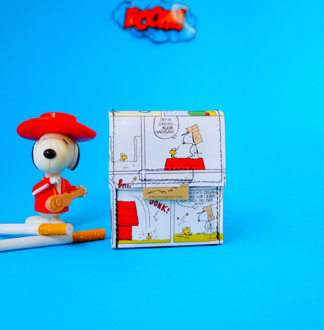 SNOOPY & PEANUTS Cigarette Case Comic Upcycling One of a Kind - Etsy