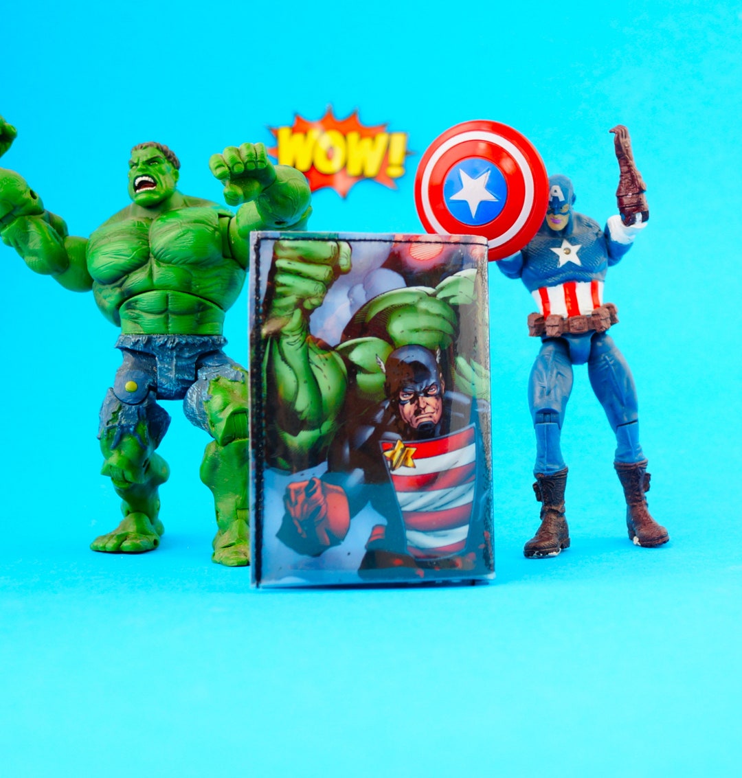 AVENGERS HULK Comic Wallet Upcycling One-off - Etsy