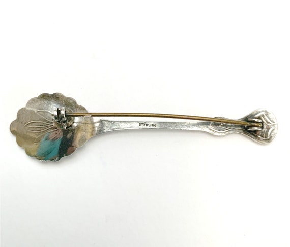Sterling Silver Spoon Brooch with leaf design collec… - Gem