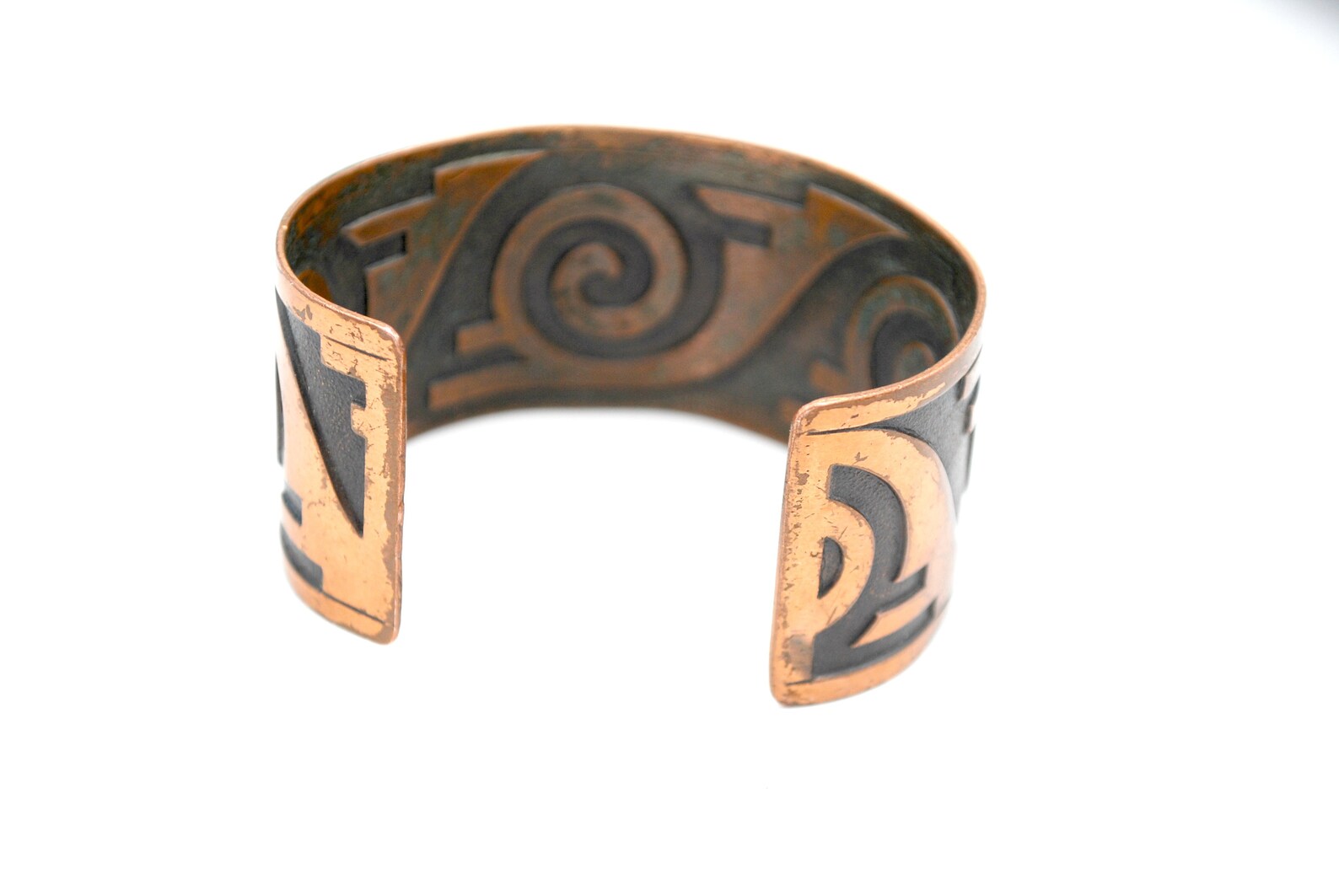 Copper Cuff Bracelet Bell Trading Company Tribal Southwestern - Etsy