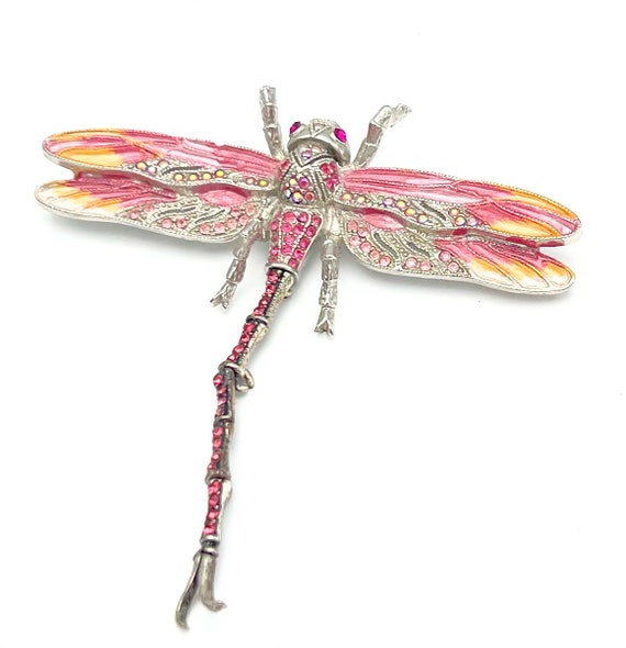 Dragonfly brooch pin articulated - Gem