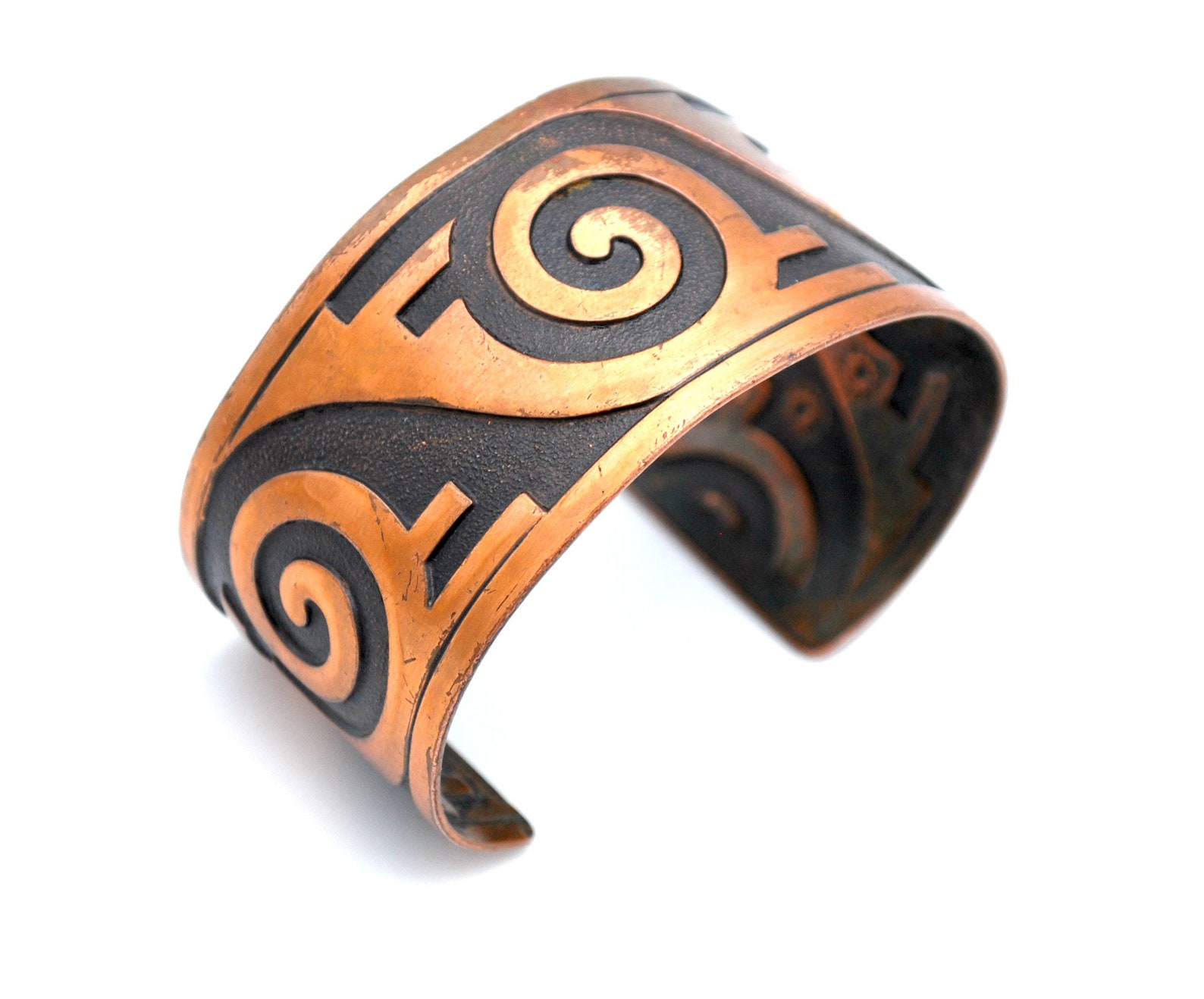 Copper Cuff Bracelet Bell Trading Company Tribal Southwestern - Etsy