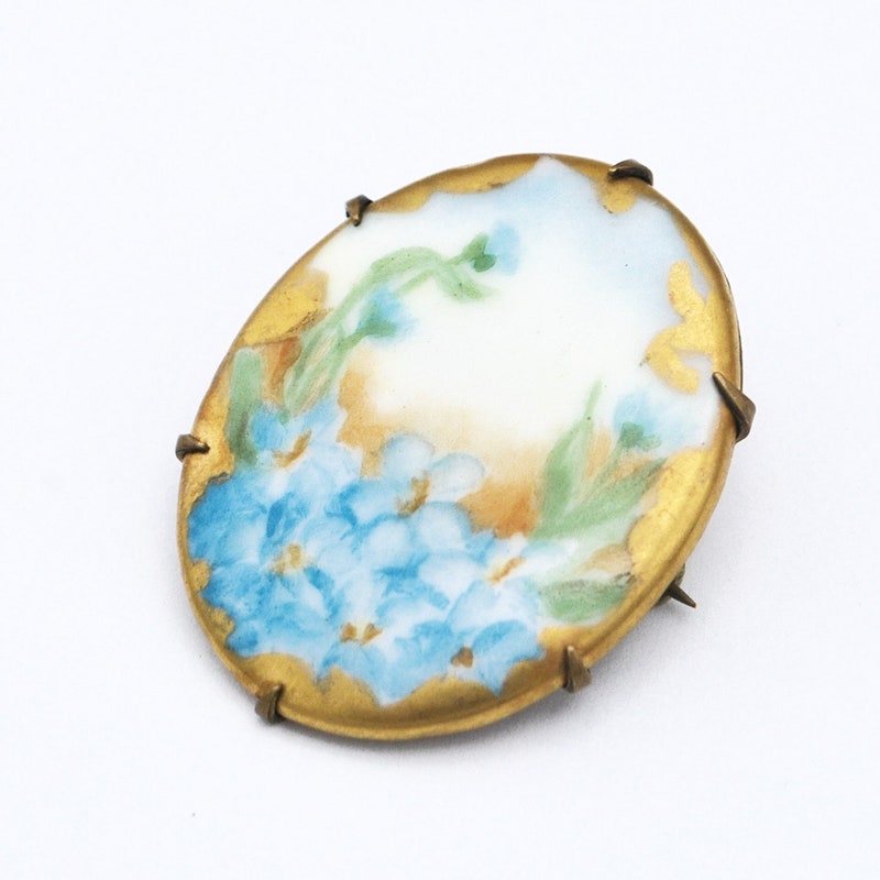 Porcelain Brooch - Etsy