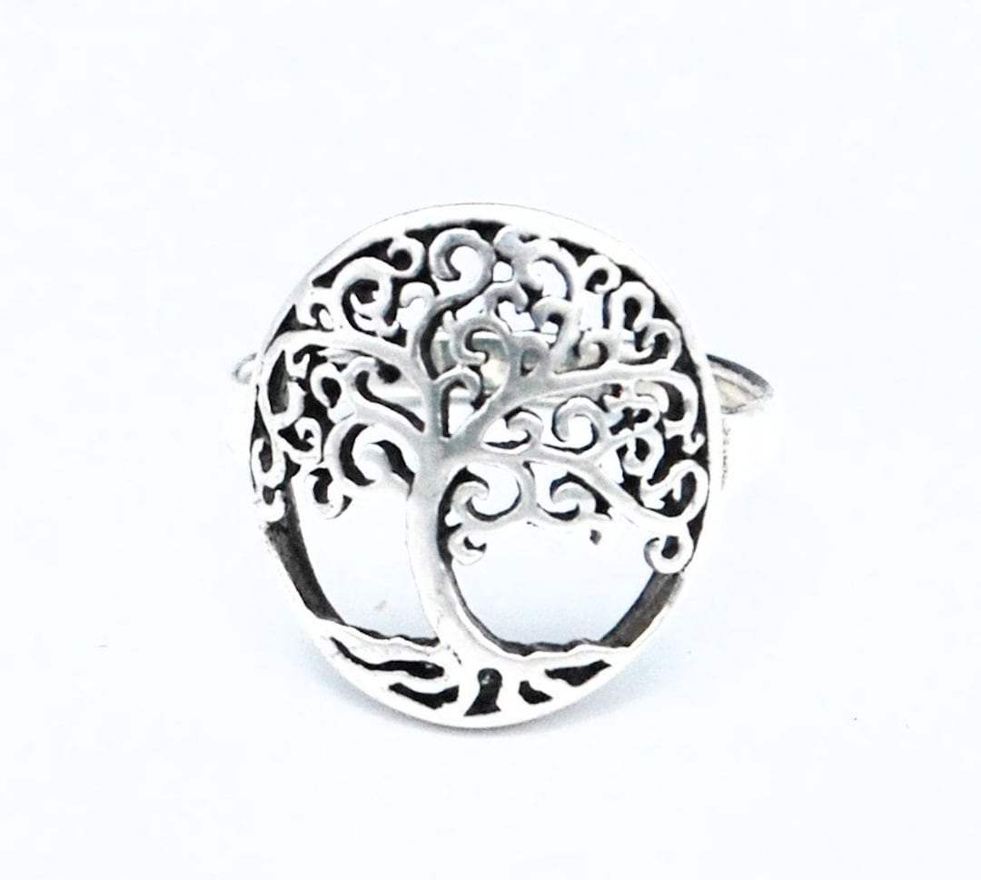Sterling Silver Tree of Life Ring, Filigree Design (size 6) - Etsy