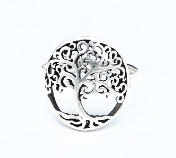 Sterling Silver Tree Ring Size 6 Tree of Life Figurine Ring | Etsy
