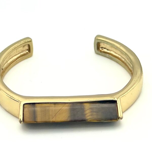 Tigers Eye Bangle Bracelet - Etsy