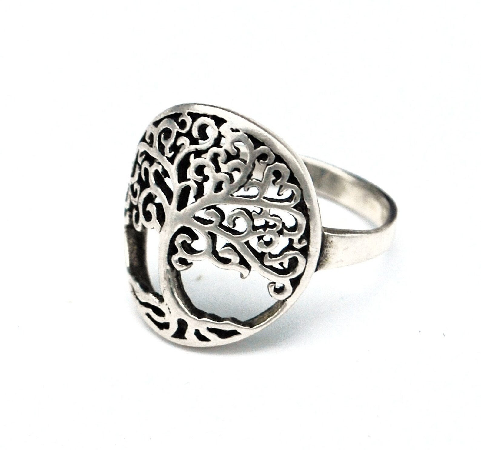 Sterling Silver Tree Ring Size 6 Tree of Life Figurine Ring - Etsy
