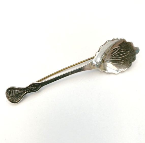 Sterling Silver Spoon Brooch with leaf design collec… - Gem
