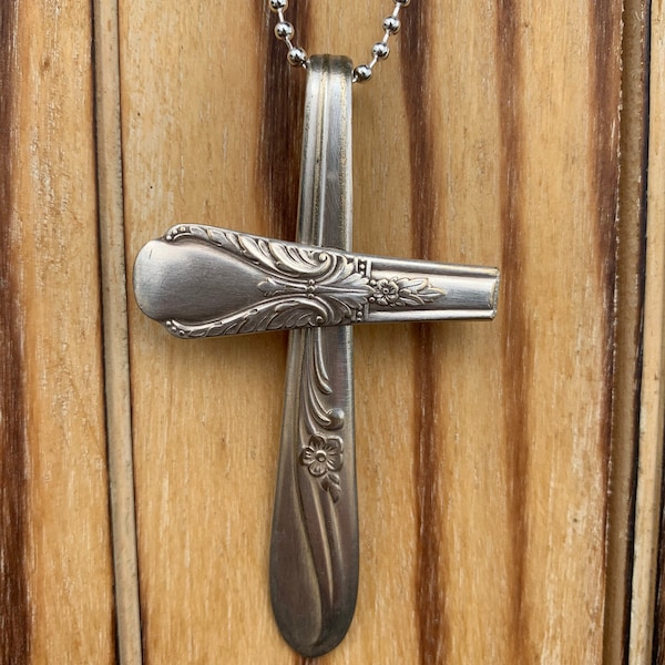 Silverware Cross - Etsy