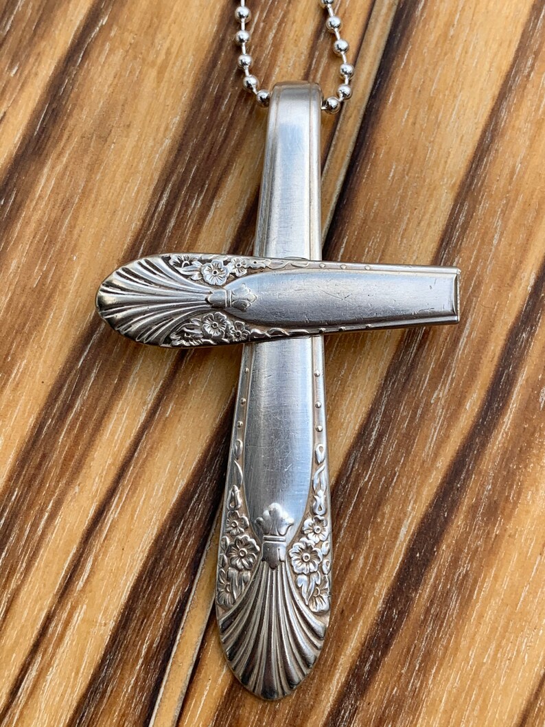Spoon Handle Cross Necklace. Spoon Jewelry - Etsy UK