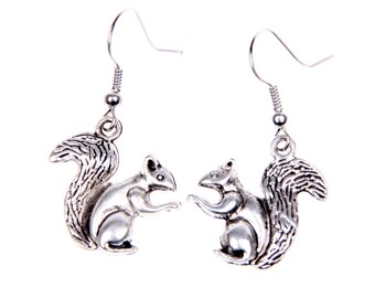 Squirrel earrings | Etsy