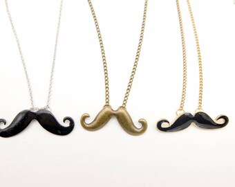Mustache necklace | Etsy