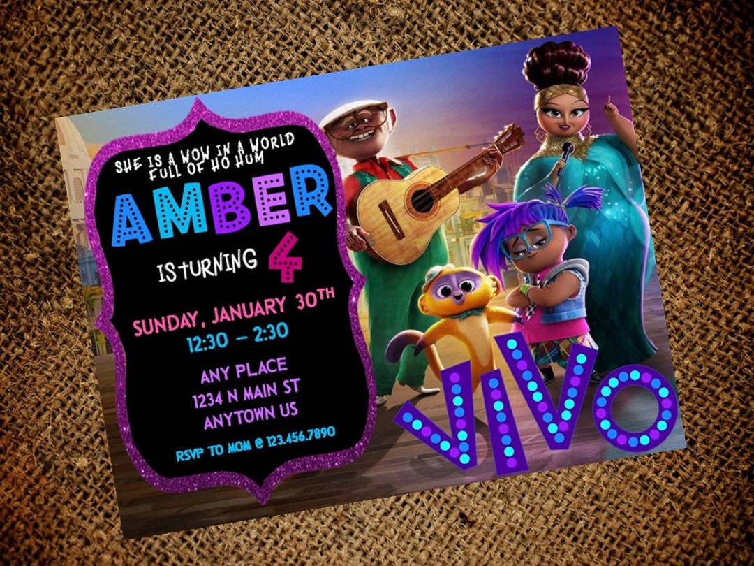Vivo - Gabi - Birthday Invitation - Etsy