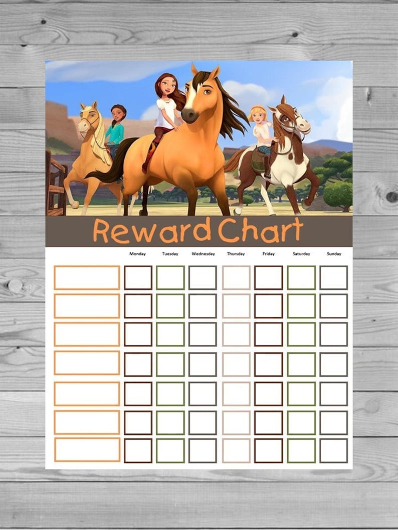Spirit Reward Chart Chore Chart NO NAME - Etsy