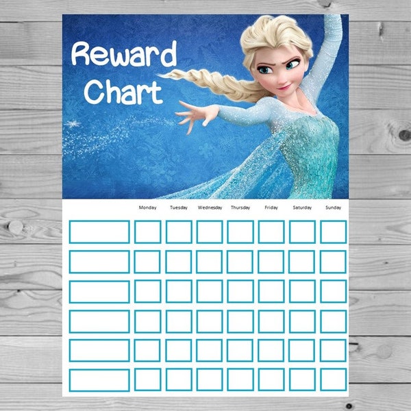 Frozen Chore Chart - Etsy