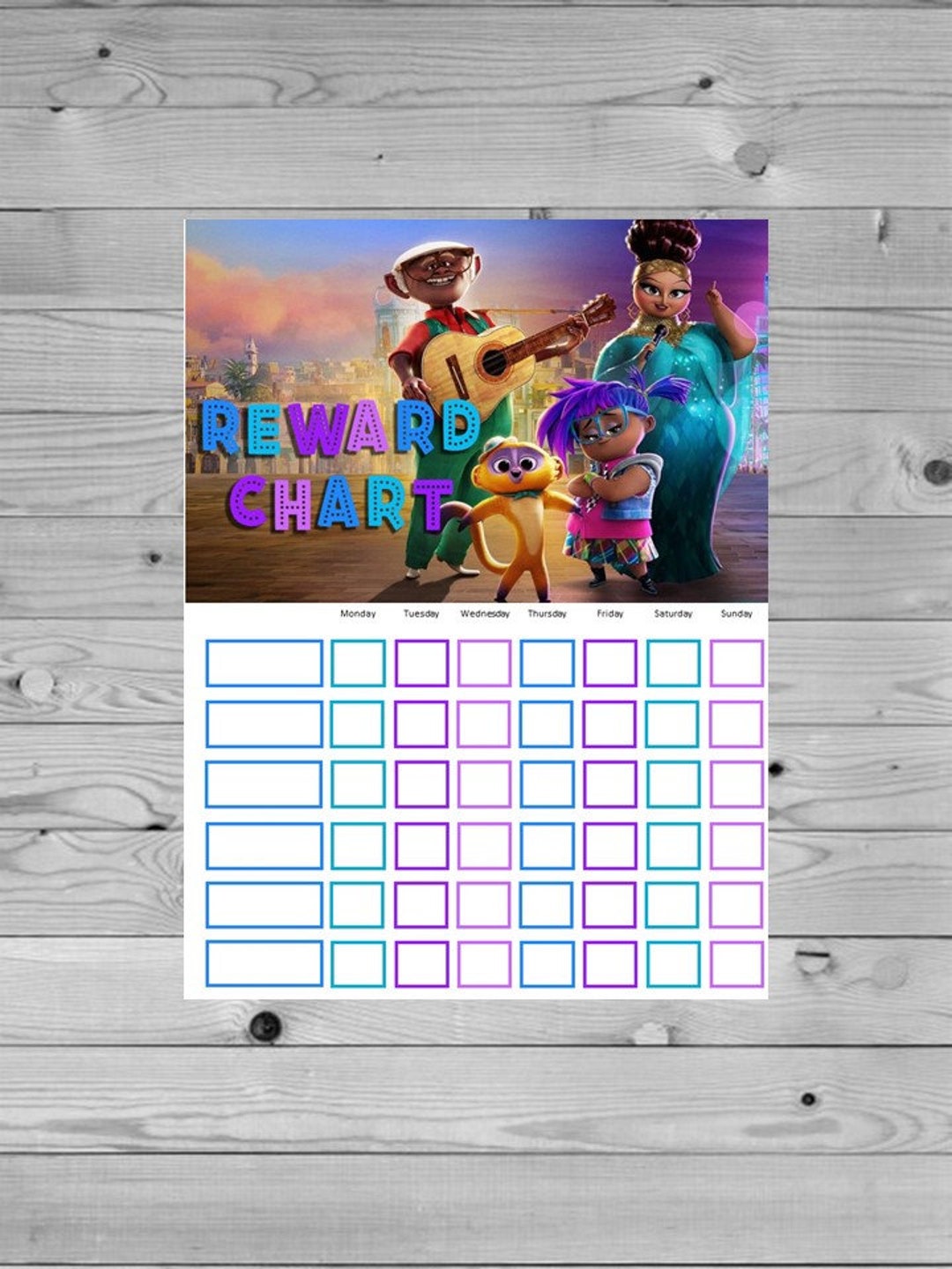 Vivo - Reward Chart - Chore Chart - NO NAME - Etsy