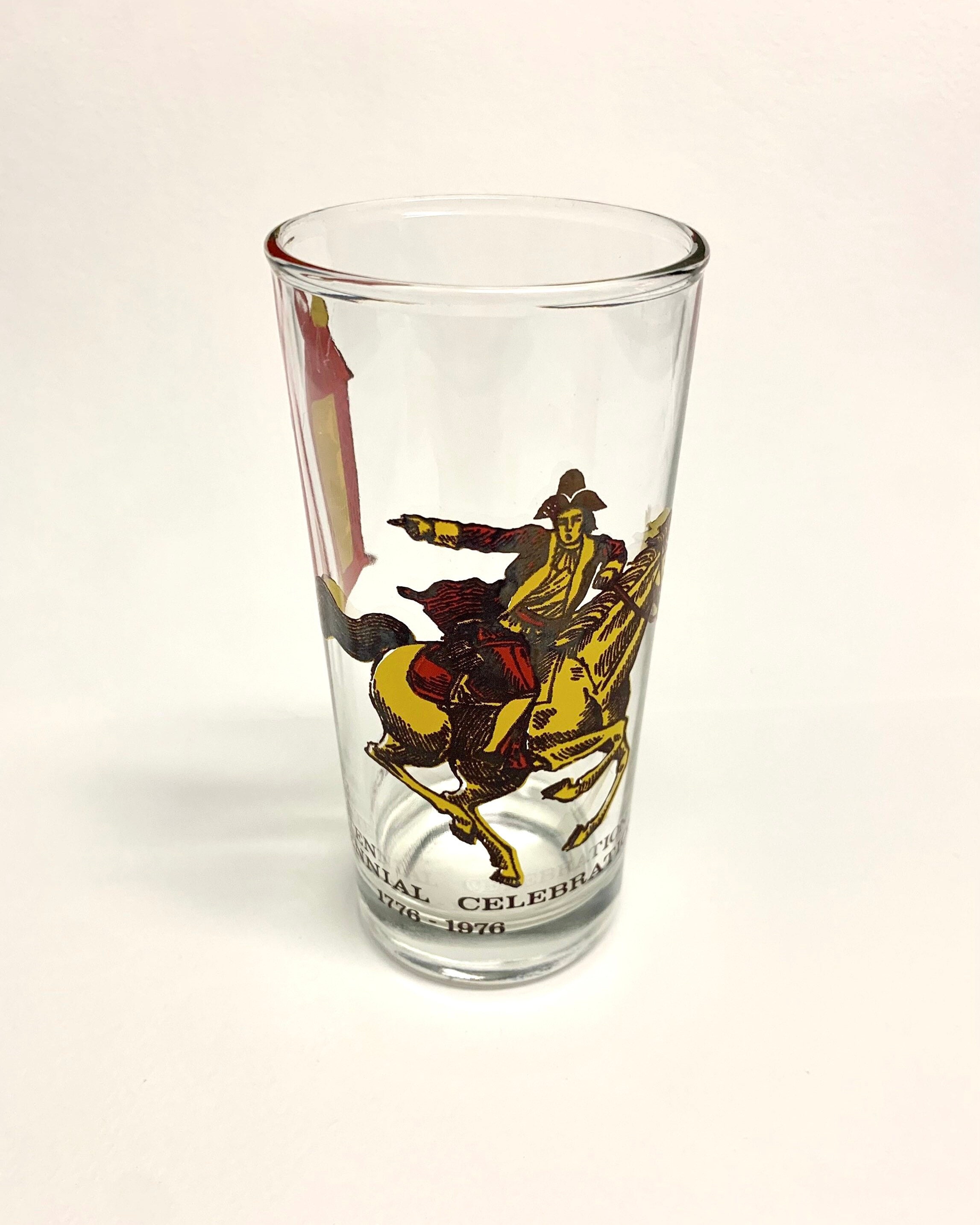 Vintage Bicentennial 1776 to 1976 Drinking Glass, Vintage Bicentennial ...