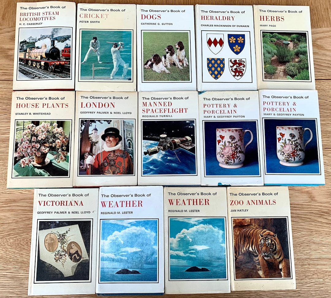 Assorted Vintage Observer's Books. Various Titles Published in the ...