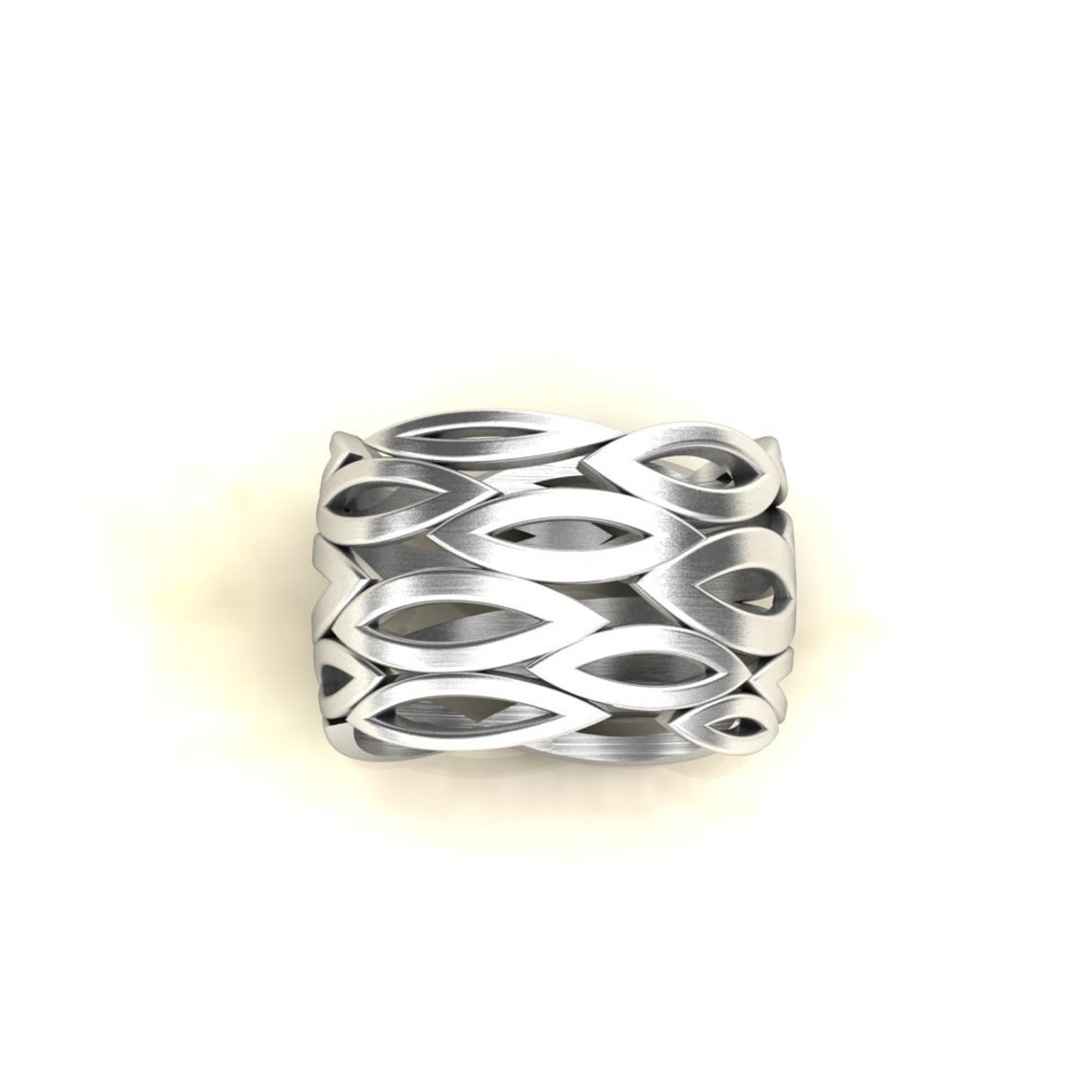 Unique and Modern Sterling Silver Wide Band One of Kind - Etsy