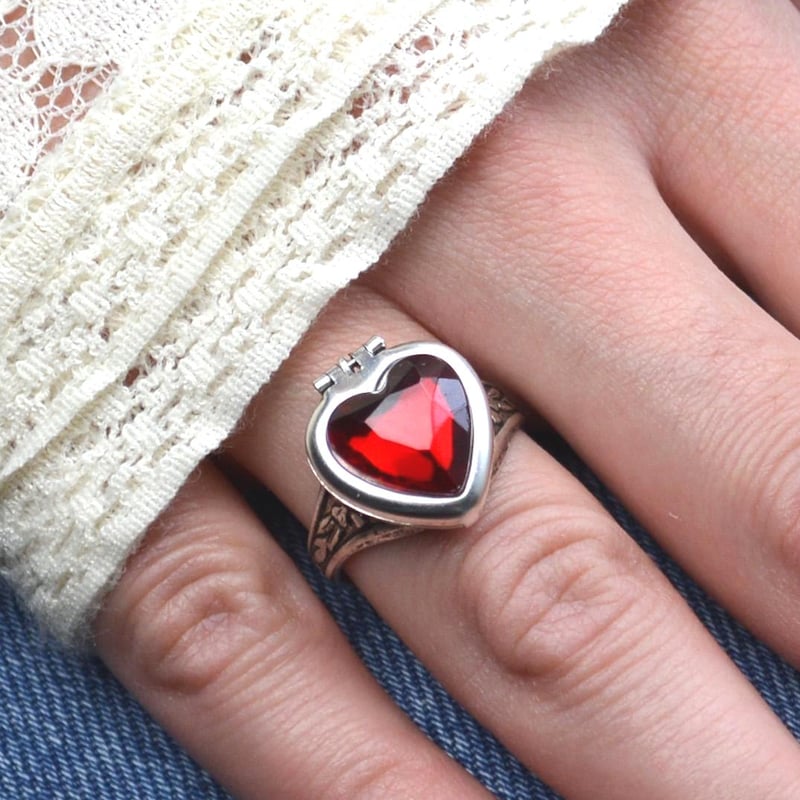 Crystal Ring Locket - Etsy