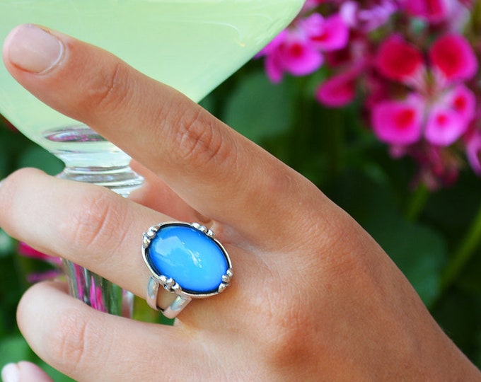 Mood Ring Sterling Silver Mood Ring Color Changing Rings - Etsy