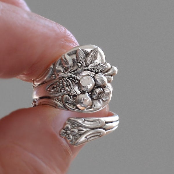 Floral Spoon Ring - Etsy