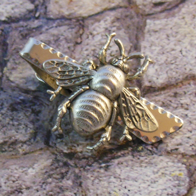 Bee Tie Clip Bees Tie Bar | Etsy