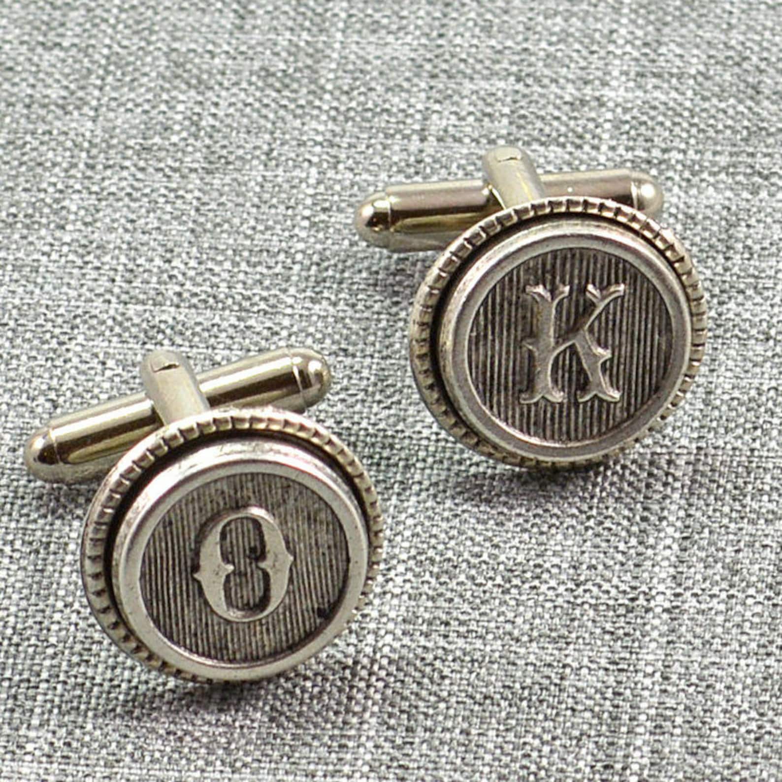 Monogram Cufflinks Wedding Party Cufflinks Initial - Etsy