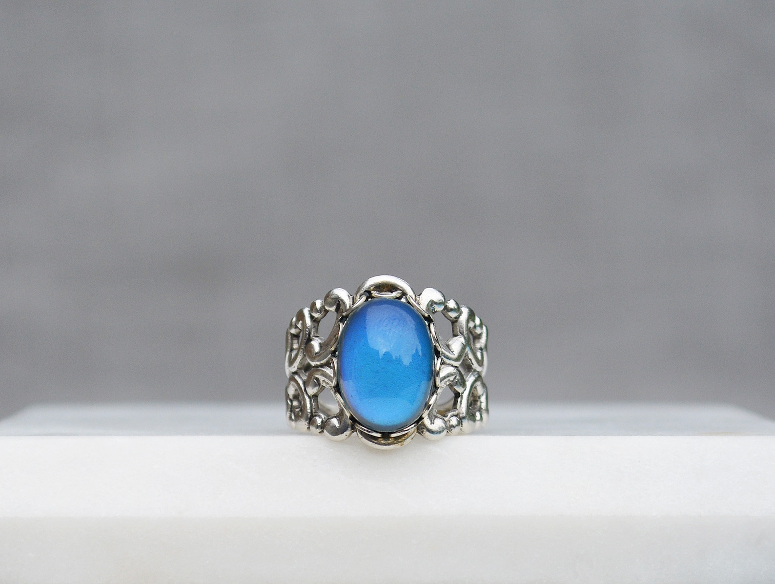 Adjustable Mood Ring Northern Lights Ring With Color Changing | Etsy