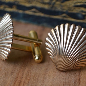 Seashell Cufflinks, Nautical Shell Cufflinks, Beach Cufflinks ...