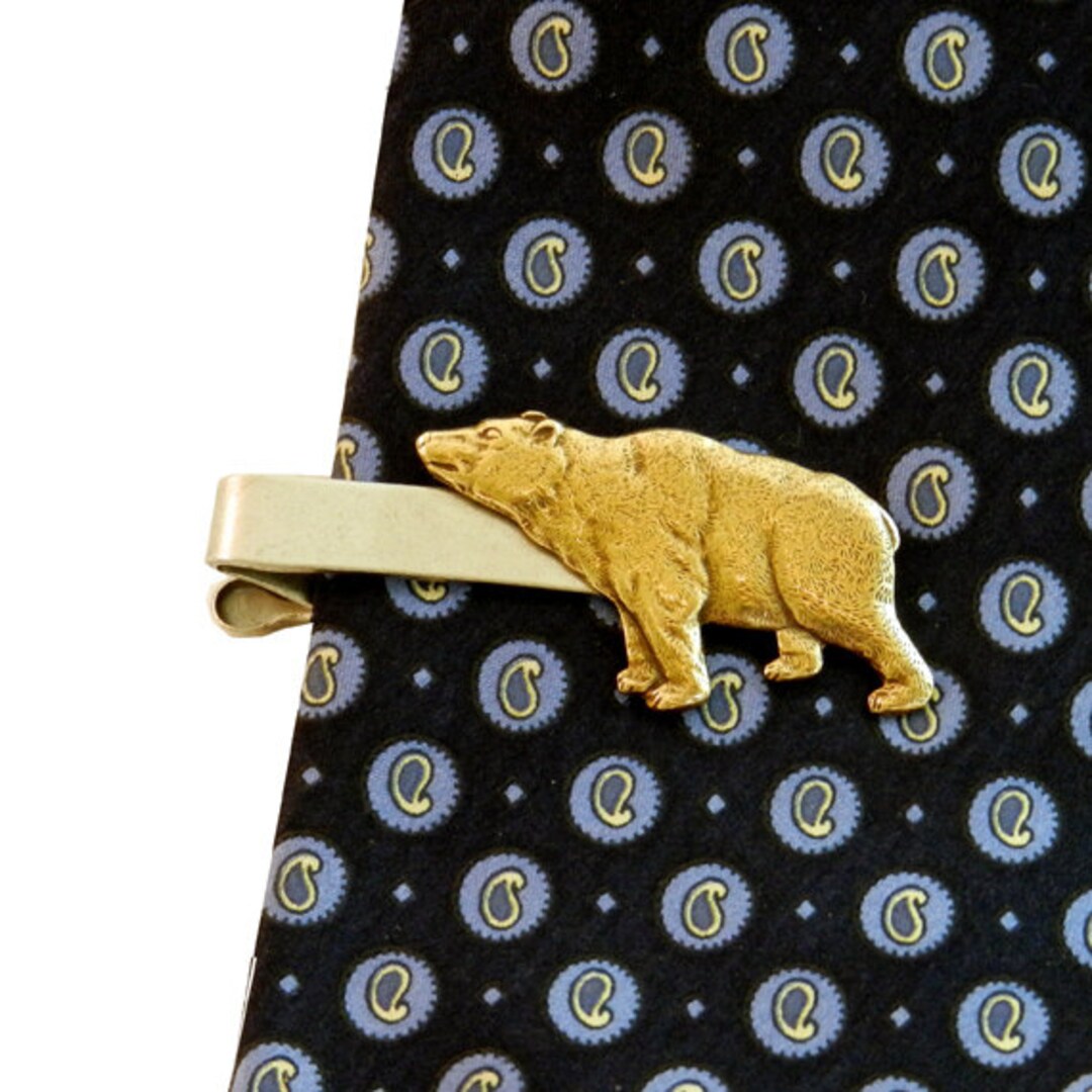 Bear Tie Clip, Fathers Day Tie Bar, Unique Gifts for Dad, Bear Gifts ...