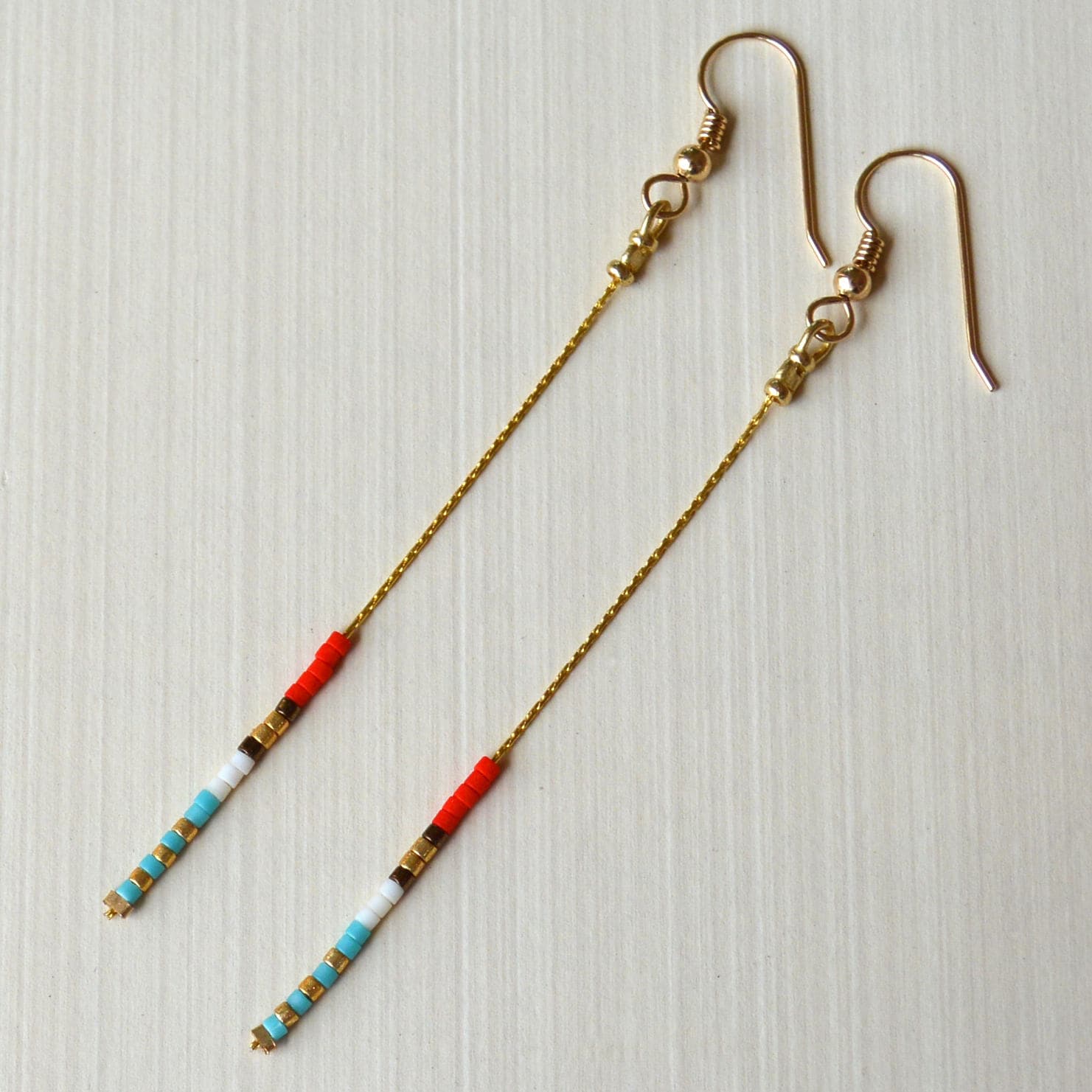 Thin Dainty Earrings, Minimal Earrings, Simple Chain Earrings, Festival ...