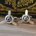Propeller Cufflinks, Gifts for Pilot, Steampunk Cufflinks, Military ...