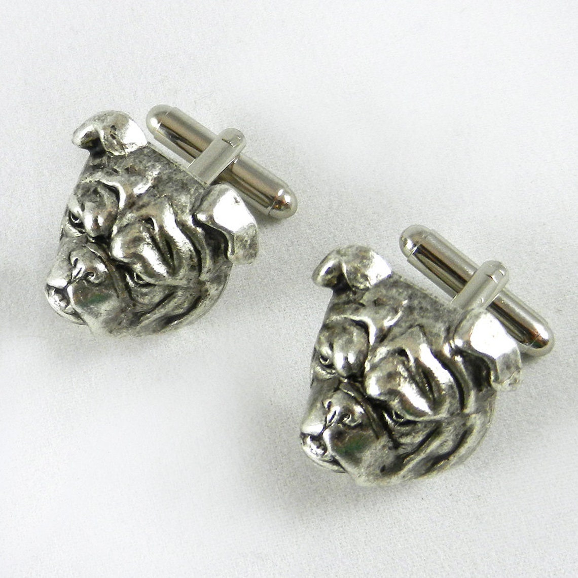 Bulldog Cufflinks Dog Cuff Links Mens Cufflinks English - Etsy